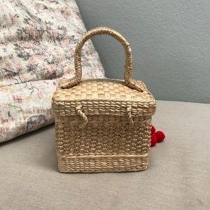 Bags | Mini Straw Bag Straw Basket Bag | Poshmark